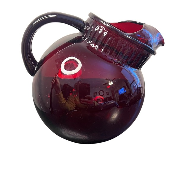 Anchor Hocking | Dining | Vintage Royal Ruby Red Tilt Pitcher Anchor ...